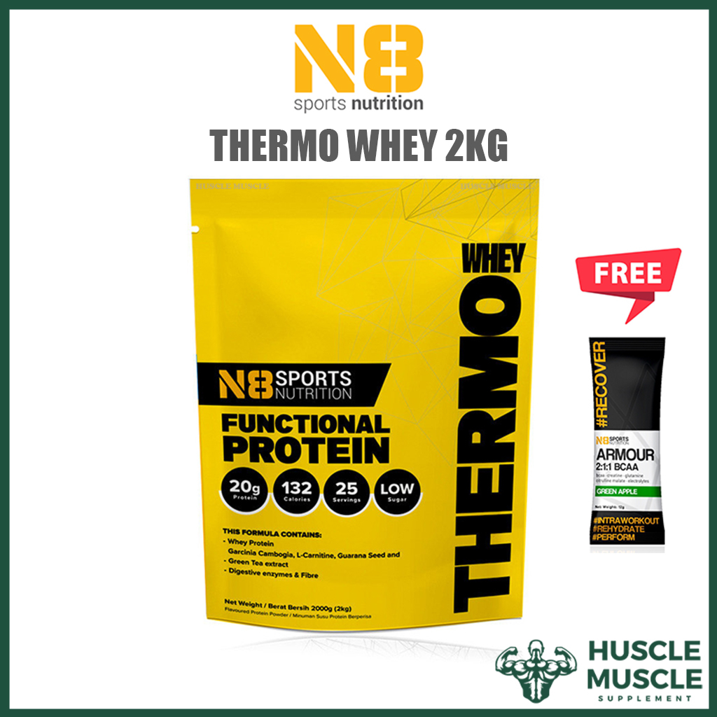 N8 THERMO WHEY 2KG - Build Muscle & Burn Fat (50 Servings) | Shopee ...