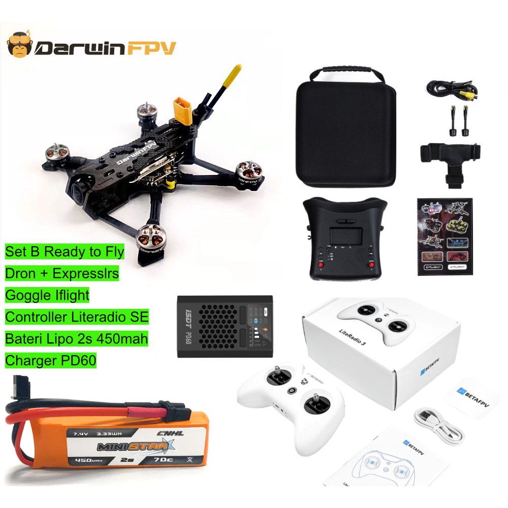 RTF Tiny Ape DarwinFPV Freestyle 2.5inch 2S Expresslrs Micro FPV Drone ...