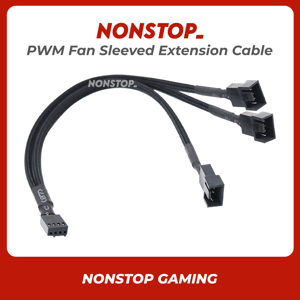 4pin PC Fan Extension Cable 1/2/3 Way Split PWM Fan Power Cable 30cm ...