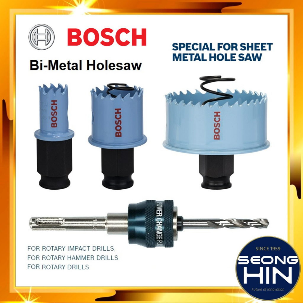 BOSCH Bi-Metal Holesaw For metal & Wood Hole Saw / Mata Tebuk Besi ...