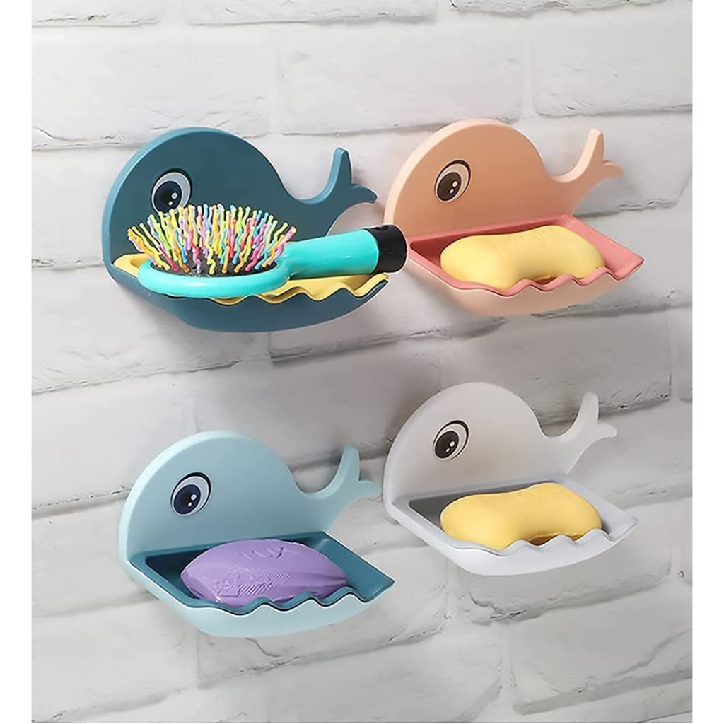 Nordic Whale Wall Hanging Soap Tray Bathroom Soap Casing Soap ...