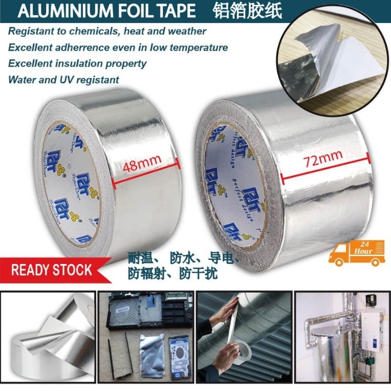 2'' X 20M HIGH QUALITY SUPER STRONG Aluminium Foil Tape Penampal Periuk ...