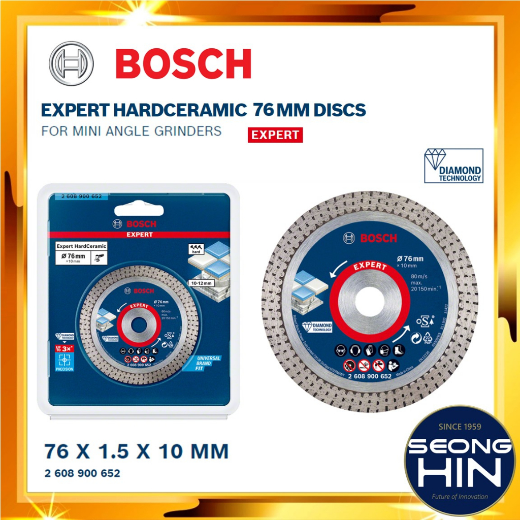 BOSCH 76 MM Cutting Disc EXPERT HARD CERAMIC 2608900652 | Shopee Malaysia