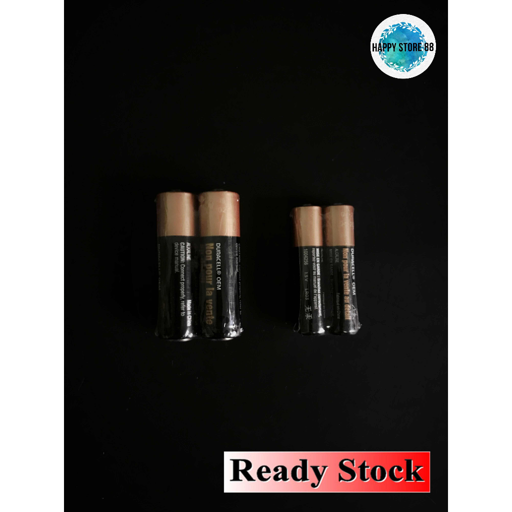 2PCS Duracell 1.5V Alkaline Battery (AA/AAA) (2PCS/PKT) | Shopee Malaysia