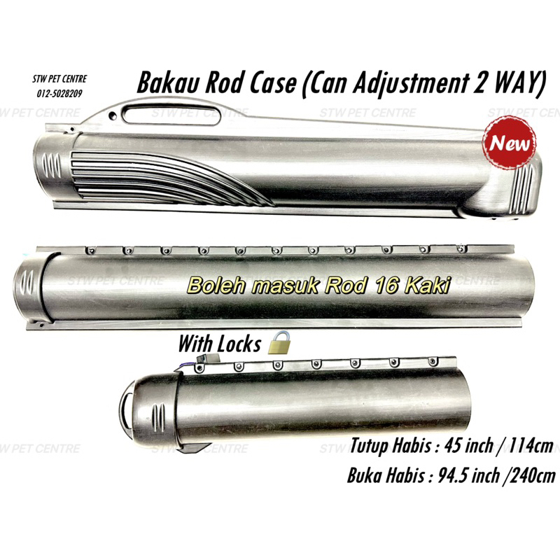 Bakau Rod Case - BRC/BTS 8383 (2 Way) Can Fit Rod 16ft | Shopee Malaysia