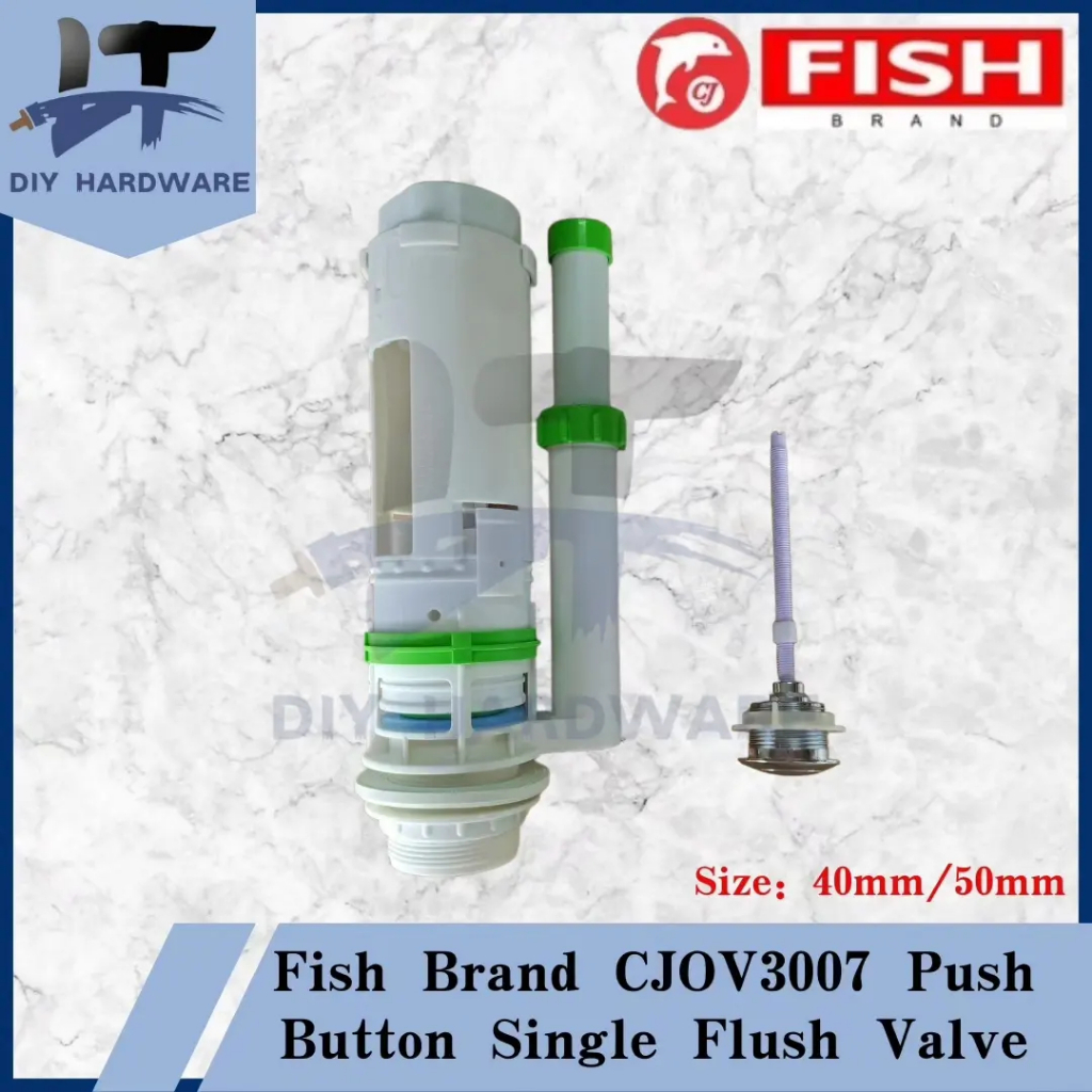 Fish Brand CJOV3007 40mm/50mm Push Button Single Flush Valve Flushing ...