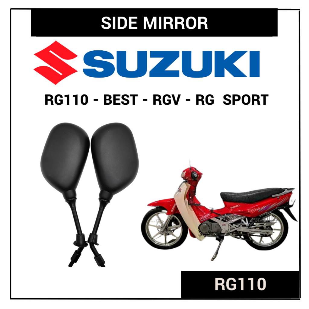 SUZUKI RG110 SIDE MIRROR LOCAL - RG 110 RGS RG SPORT RGV SUZUKI BEST ...