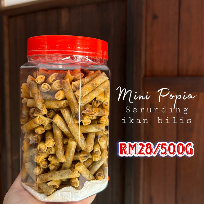 Mini Popia Serunding Ikan Bilis 500g | Shopee Malaysia