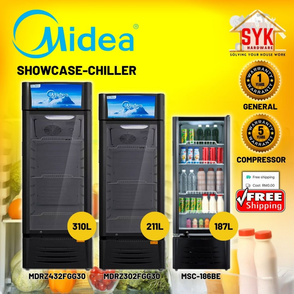 SYK Free Shipping Faber Showcase Fresco Chiller Fridge 1 Door 2 Door ...