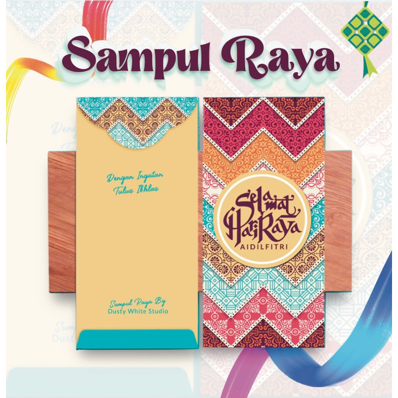 Sampul Duit Raya corak | Sampul Raya 2025 | Shopee Malaysia