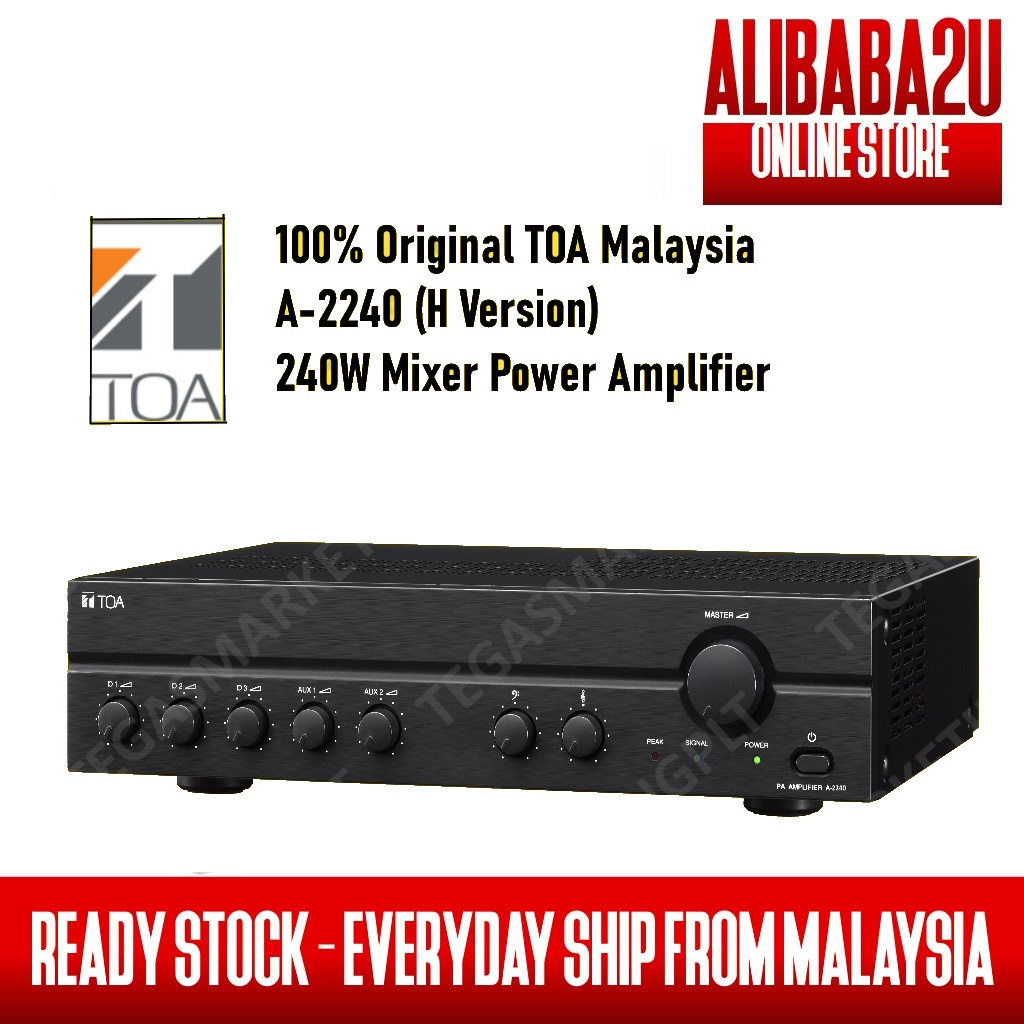 [ALIBABA2U][READY STOCK & LOCAL SHIP] Original TOA A-2240H / A2240 240W Mixer Power Amplifier PA ...