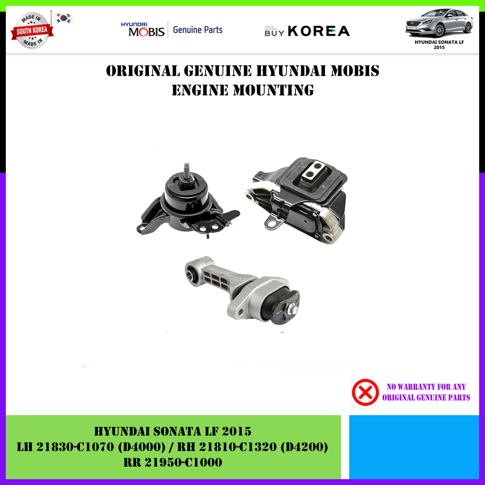 Hyundai Sonata LF 2015 Genuine Hyundai Mobis Engine Mounting (LH 21830 ...