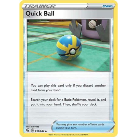 Pokemon tcg Quick Ball - 237/264 - Uncommon Sword & Shield: Fusion ...