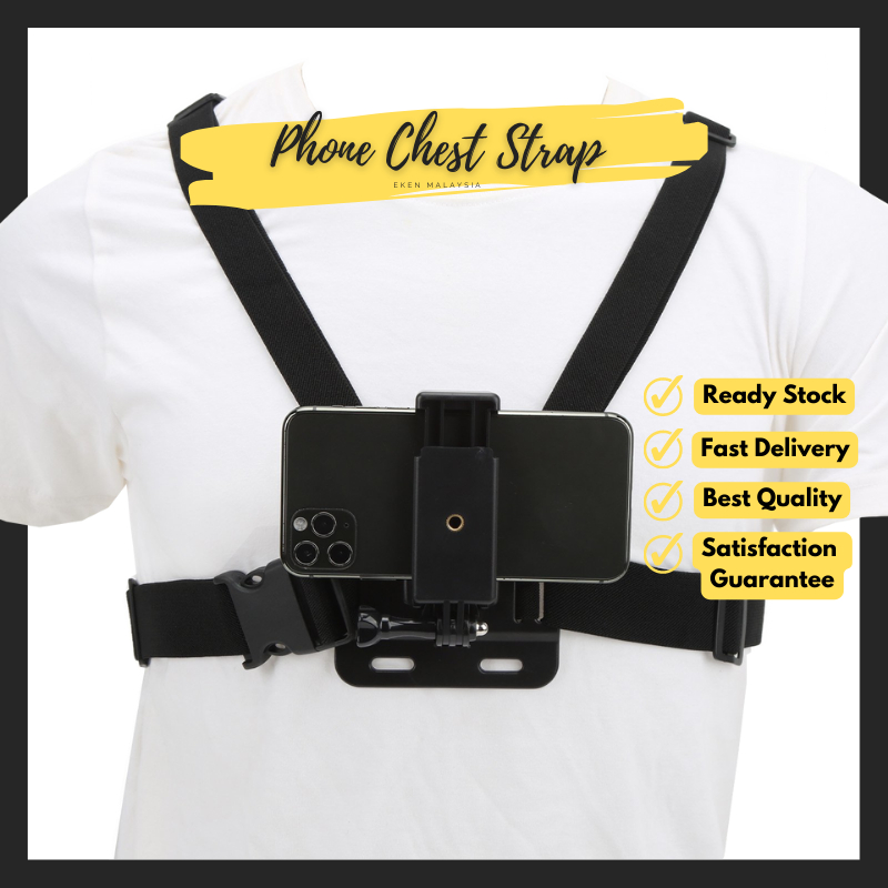Universal Phone & Action Camera Chest Strap | Phone Chest Strap | Chest ...