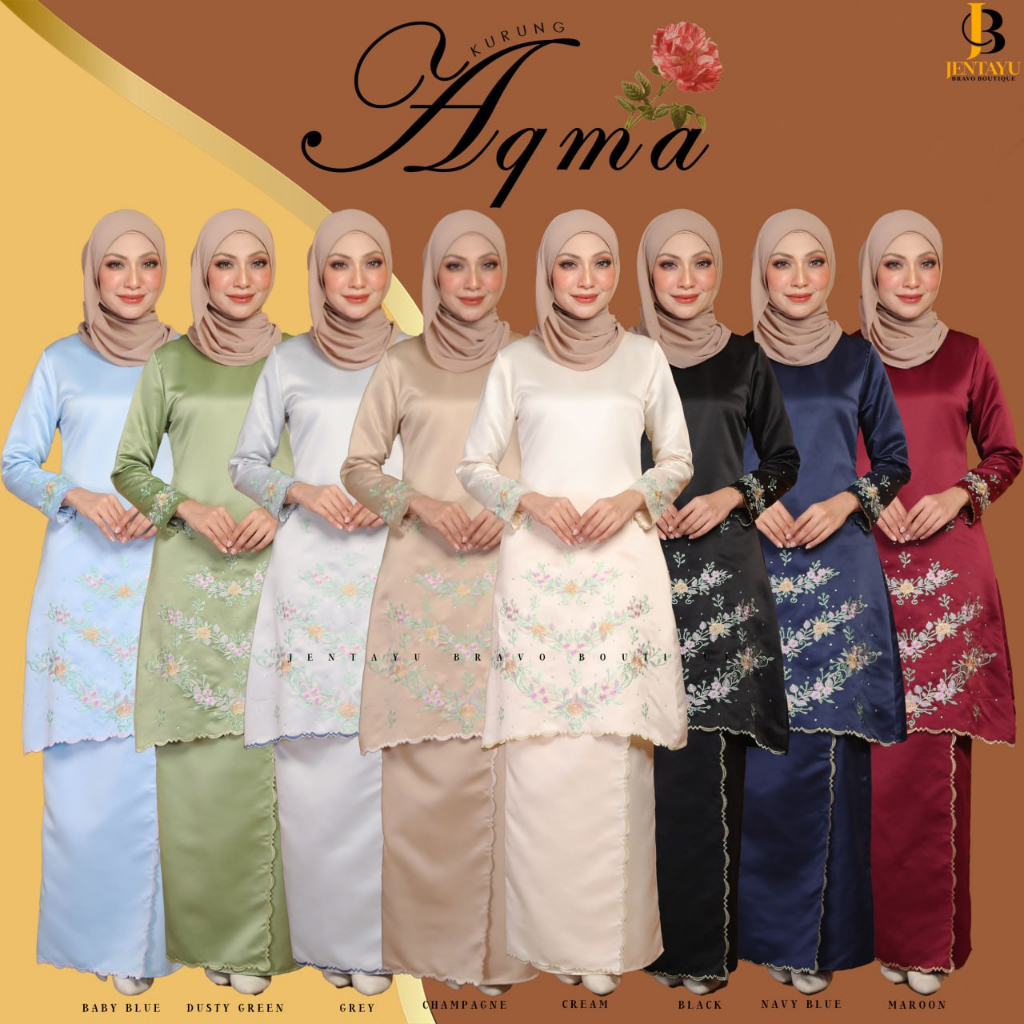 Aqma Kurung Pahang (S, M, L, XL, 2XL) | Shopee Malaysia