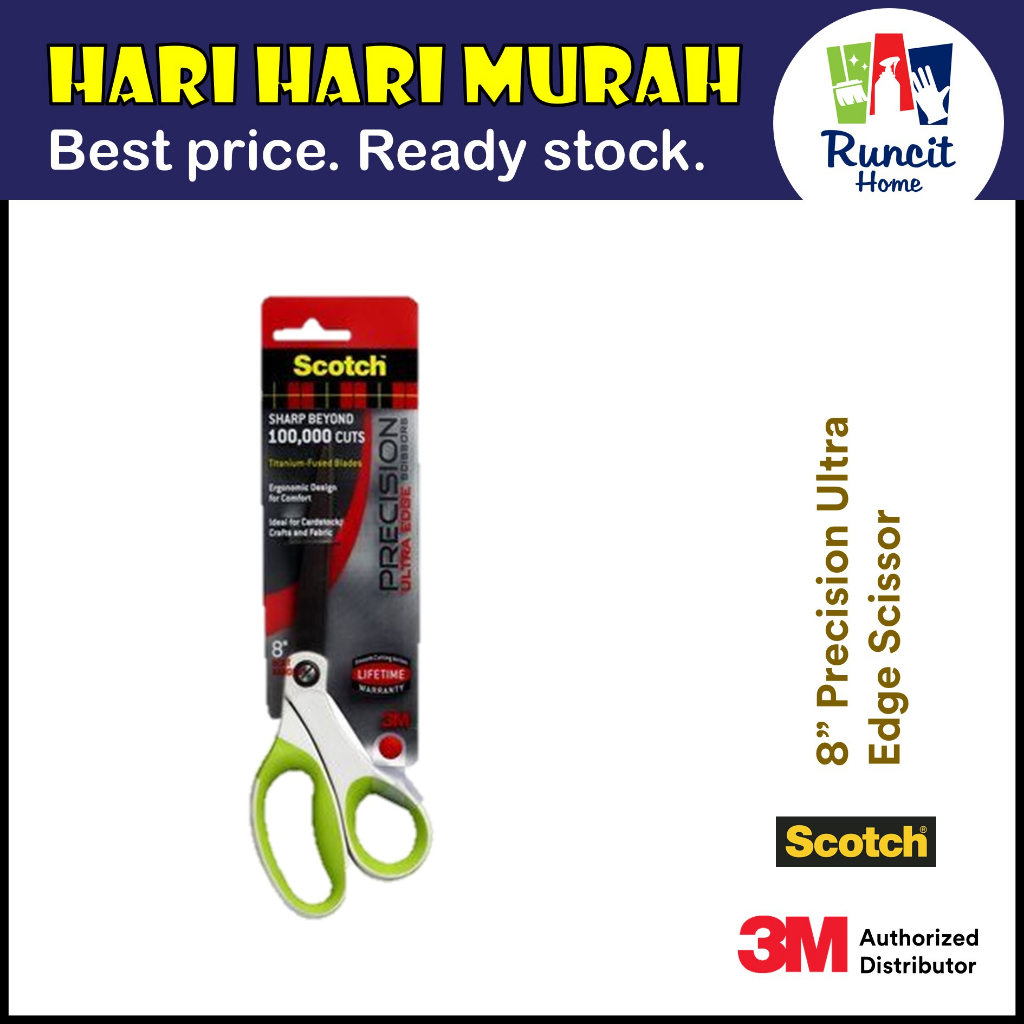 3M Scotch Precision Ultra Edge Titanium Scissors / Gunting Titanium ...