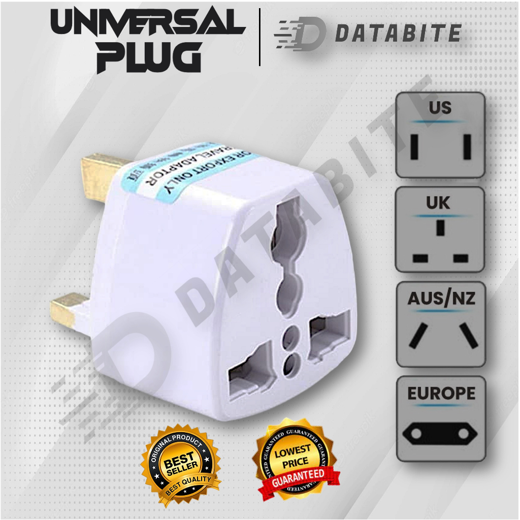 3 Pin Adapter Plug Malaysia China British Europe Universal Travel ...