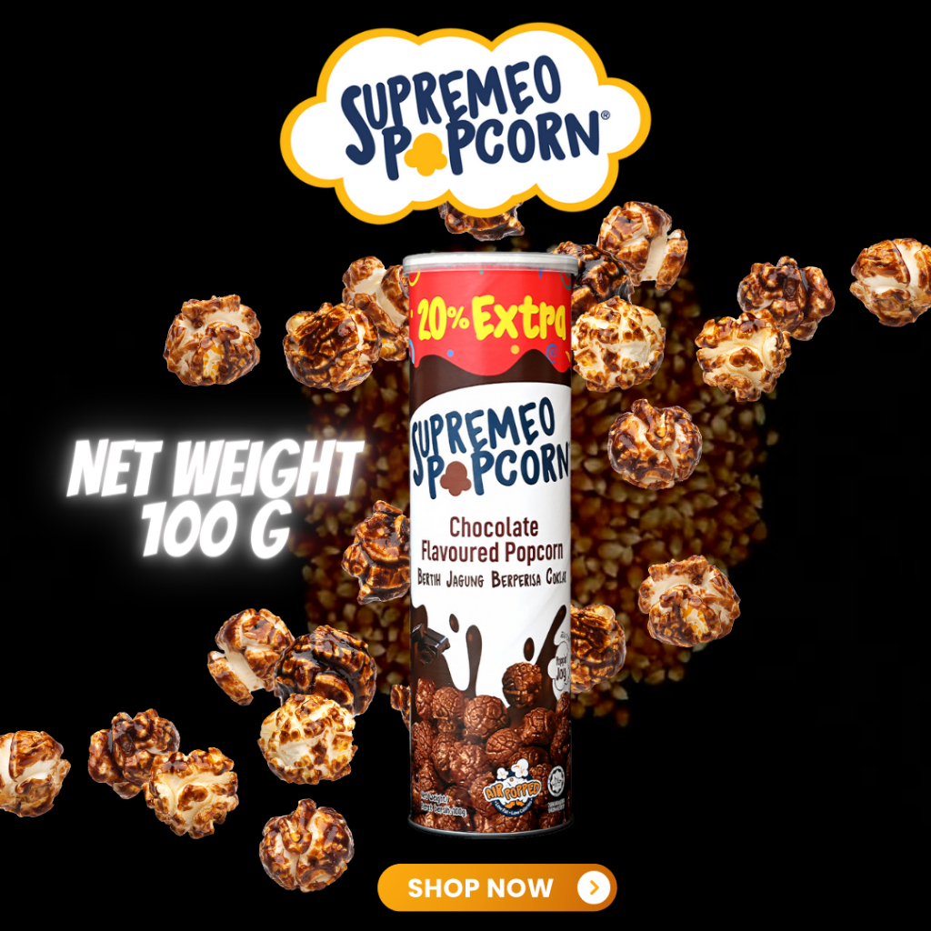 Supremeo Popcorn Chocolate 100g Extra 20% | Shopee Malaysia