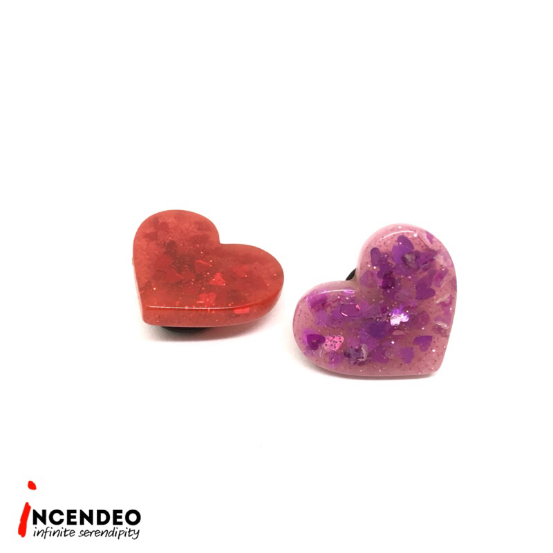 Jibbitz Love Heart Collectible Charms (2pcs) | Shopee Malaysia