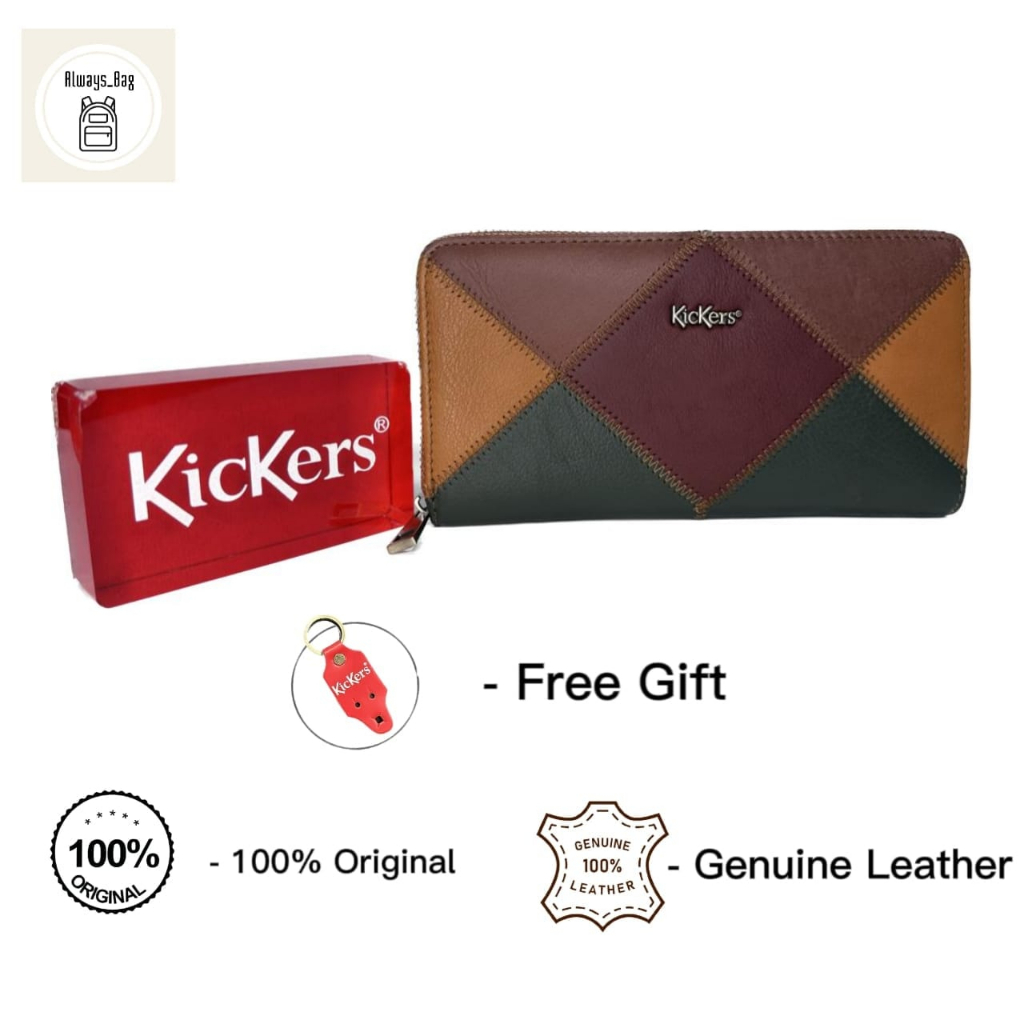 Kickers Mens Long wallet Original / Zip wallet with Coin Pocket / Card ...