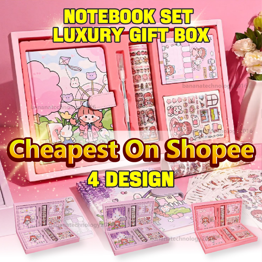 Notebook Set Luxury Gift Box Birthday Gift Set Book Set Gift Buku ...