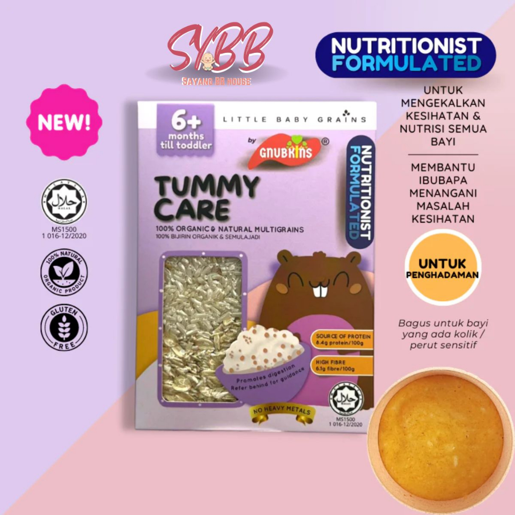 Gnubkins Tummy Care from 6 months Baby Food Rice 520g ( Exp : 10/2024 ) | Shopee Malaysia