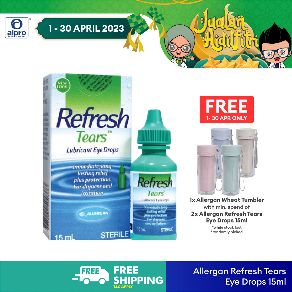 Allergan Refresh Tears Lubricant Eye Drops (15ml) | Shopee Malaysia
