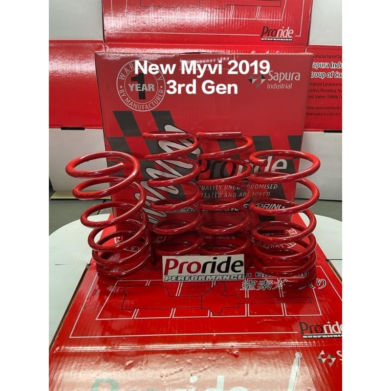 PRORIDE Sport Spring Perodua New Myvi/3rd Gen | Shopee Malaysia