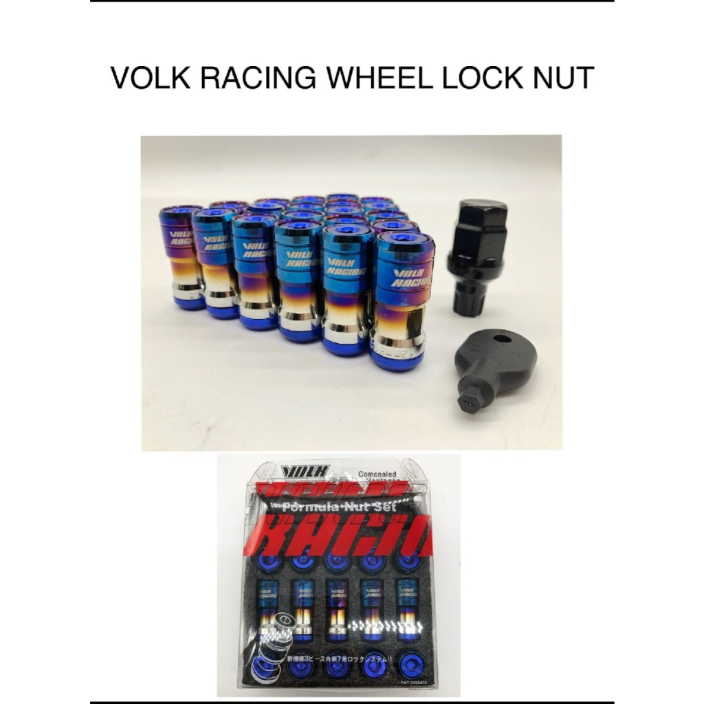 M12 X P 1.5 / 20PCS +1 ] RAYS VOLK RACING FORMULA LOCK NUT ANTI RIM ...