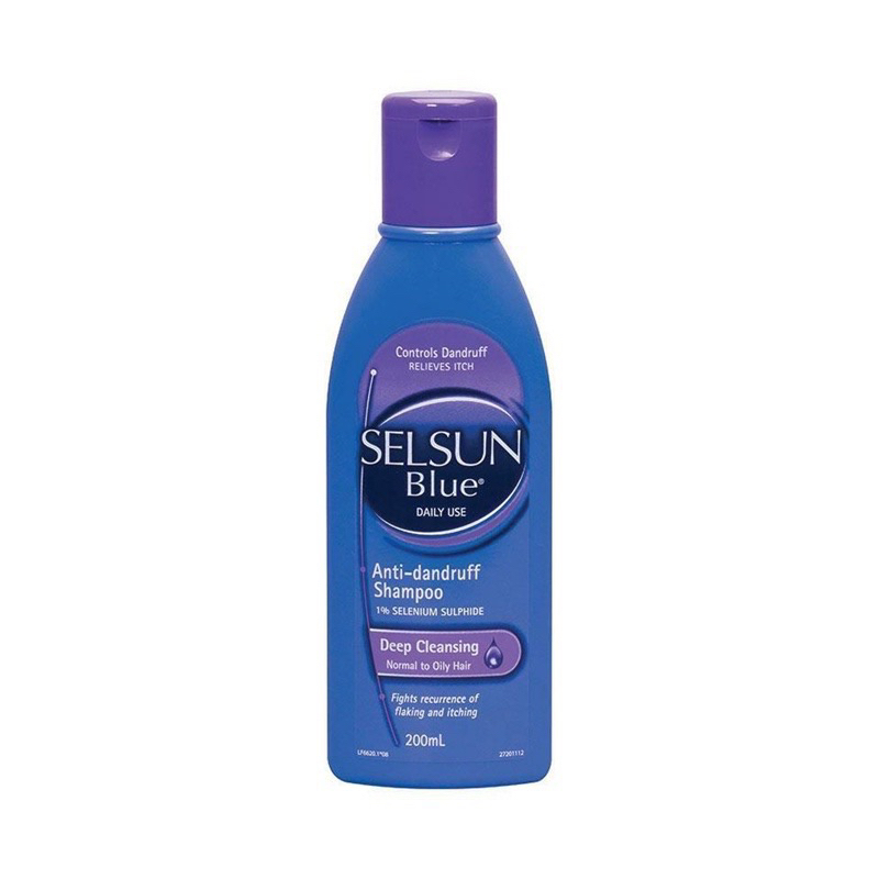 USED Selsun Purple Anti Dandruff Hair Shampoo 200ml Controls Dandruff ...