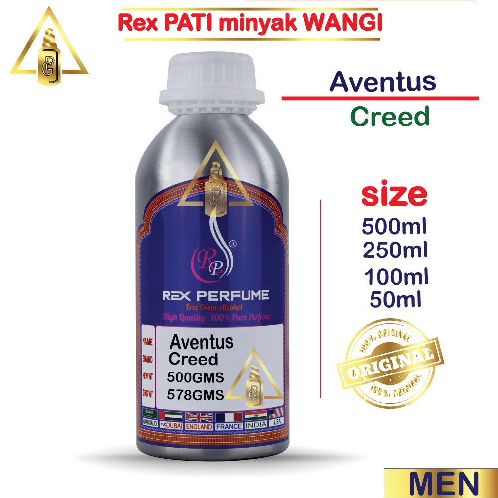 AVENTUS BY CREED Minyak Wangi Pati Asli Untuk Lelaki Perfume pure oil ...