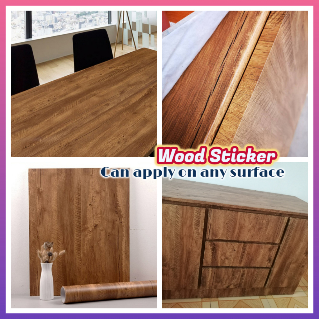 [Malaysia ready stock ] Nature Wood Design Waterproof Self-adhesive ...