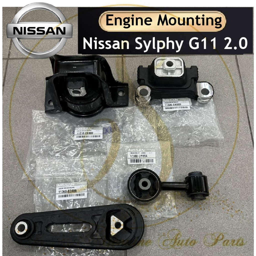( 100% ORIGINAL JAPAN ) NISSAN SYLPHY G11 2.0 ENGINE MOUNTING SET 11360 ...