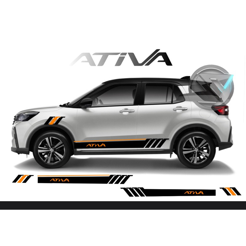 (Ready Stock)S293# Perodua Ativa Car Body Vinyl Decal Sticker | Shopee ...