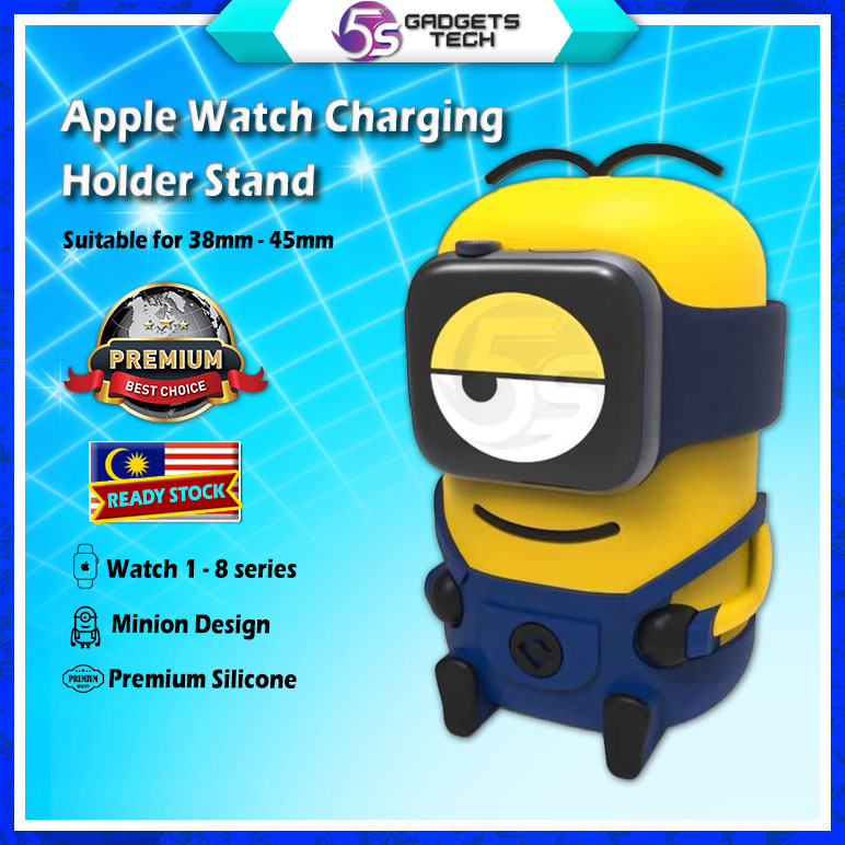 5S Minion Silicone Charger Stand for Apple Smart Watch Charging Dock ...