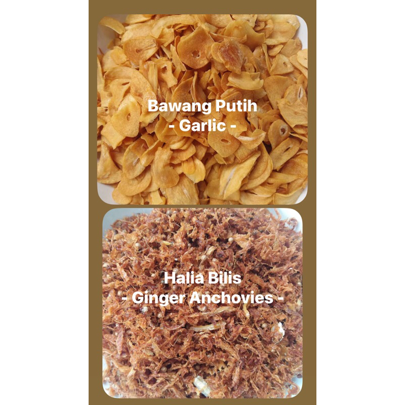 Makanan Pantang Snek Pantang 2 in 1 Serunding Halia Bilis Bawang Putih ...