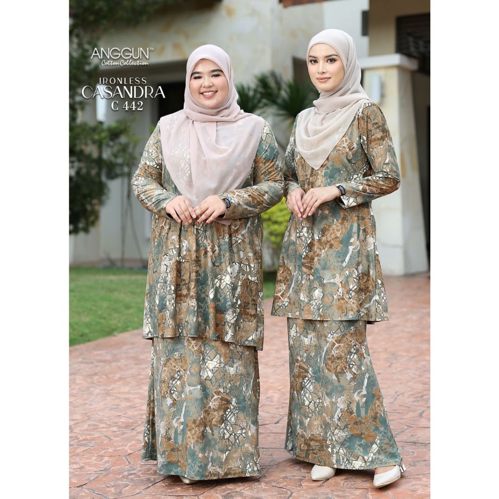 KURUNG IRONLESS CASANDRA BY ANGGUN COLLECTION (Kain jenis memeri/boleh ...