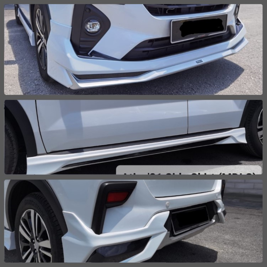 Perodua Ativa 1st Generation Modelista Style Skirting Bodykit ABS Ready ...