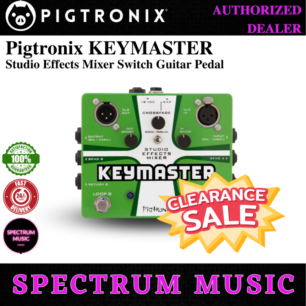[CLEARANCE] Pigtronix KEYMASTER Studio Effects Mixer Switch Guitar ...