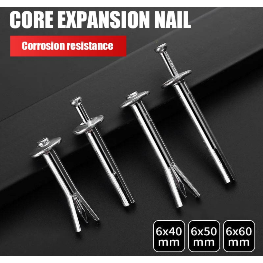 Stainless Steel Hammer Core Expansion Nail Wall Plug 击芯膨胀钉 | Shopee ...