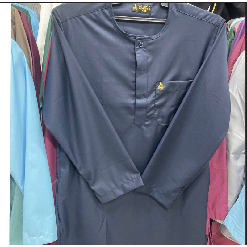 kurta Al Hera tangan panjang kain cotton | Shopee Malaysia