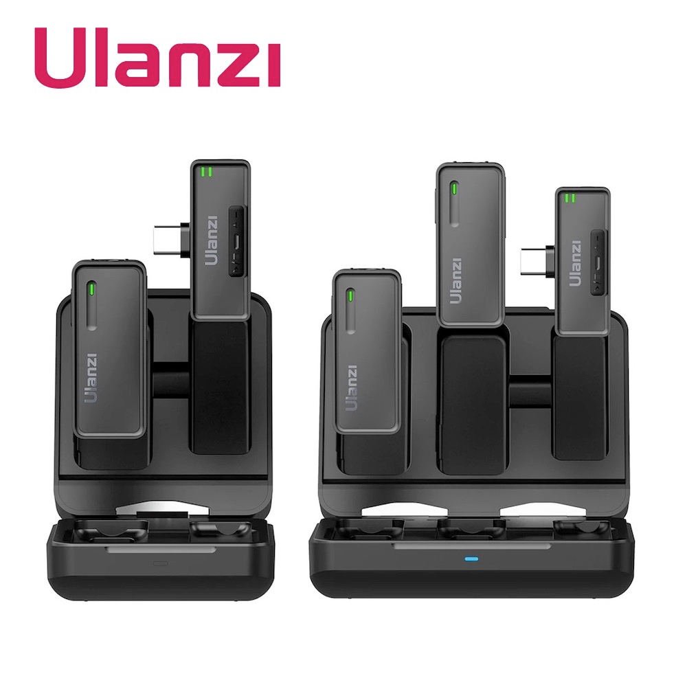 ULANZI UW-MIC 2.4GHz Wireless Microphone Vlog Lavalier Mic Live Voice ...
