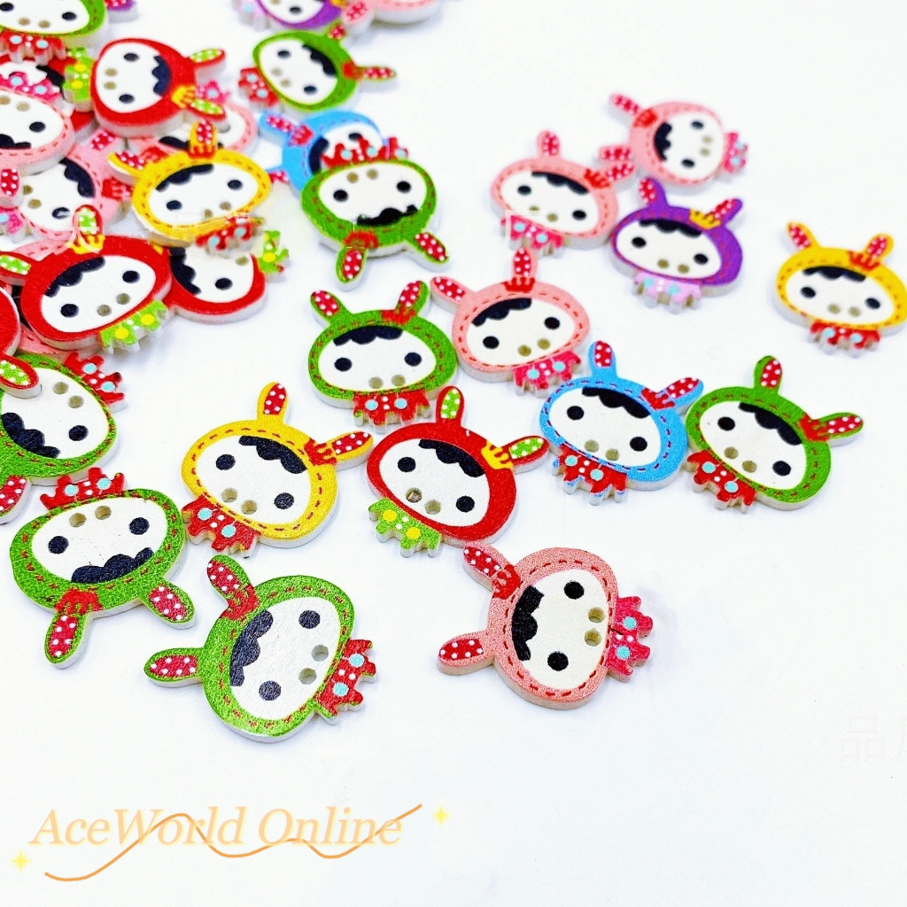 Wood Buttons | Butang Kayu | 10 Pcs | DIY Arts & Craft | Seni & Kraf ...