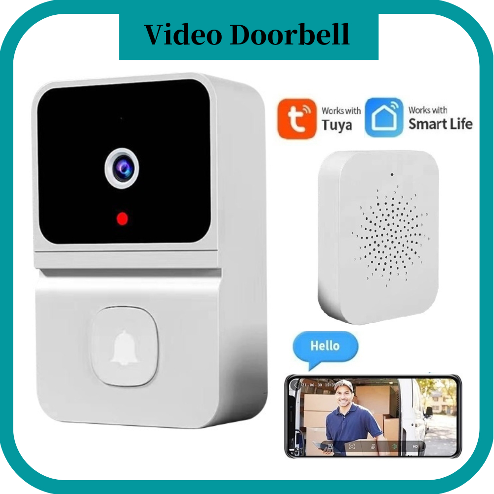 Tuya Smart Video doorbell Wireless WiFi doorbell camera two-way voice ... Tuya Smart Video doorbell Wireless WiFi doorbell camera two-way voice ...