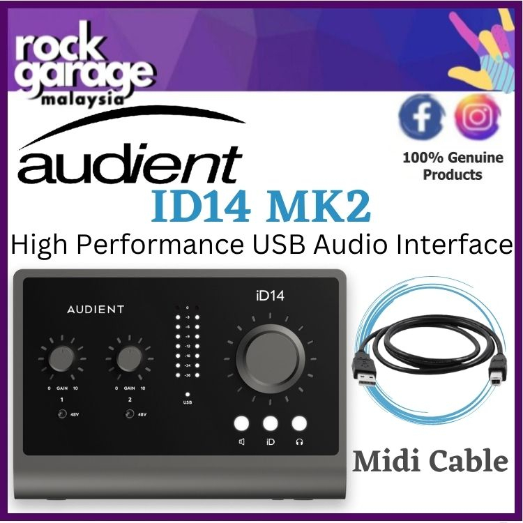 Audient ID14 MK2 High Performance USB Audio Interface (ID-14/ID14-MK2) | Shopee Malaysia