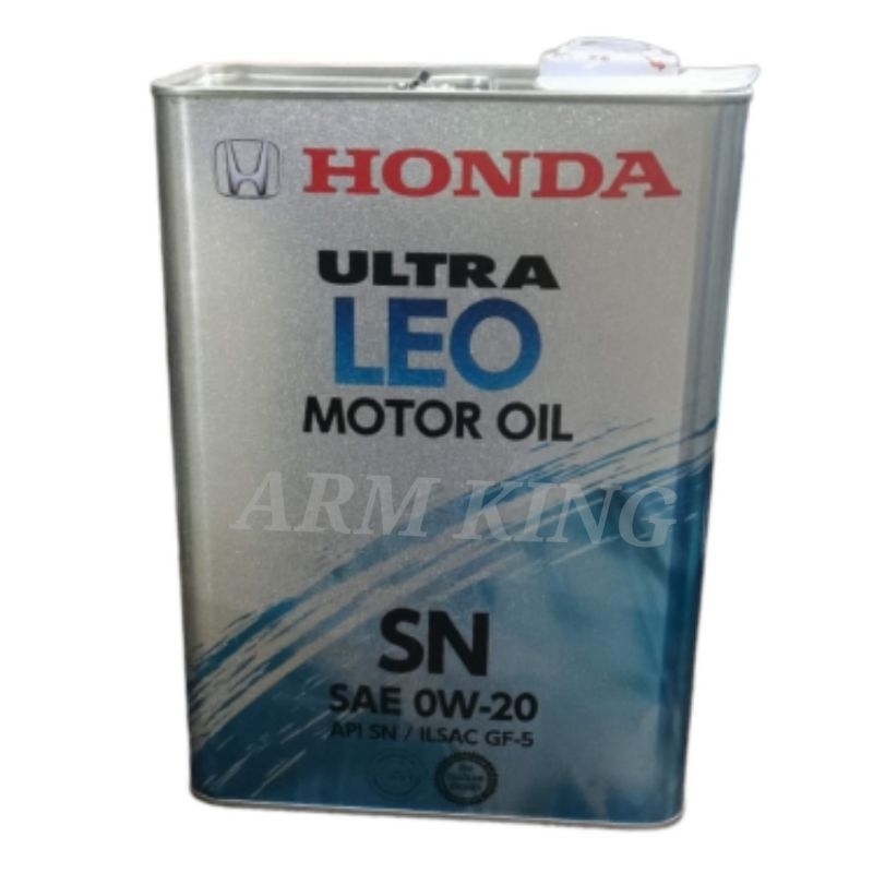 Honda Ultra LEO SN 0W-20/ 0W20 Engine Oil 4L (Made In Japan) | Shopee ...