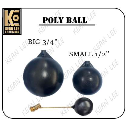 1/2" 3/4" POLY FLOAT BALL/ POLY BALL/ BOLA PELAMBUNG AIR TANGKI/ BOLA ...