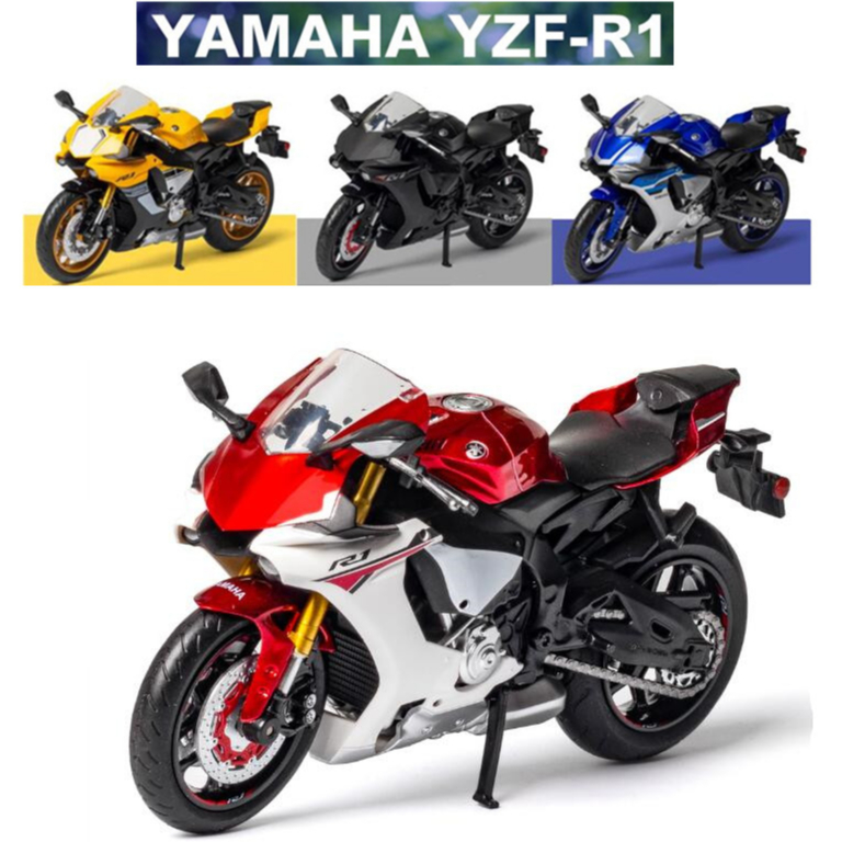 1:18 YAMAHA YZF-R1 Motorcycle Alloy Model Diecast Vehicles Motorcycle ...