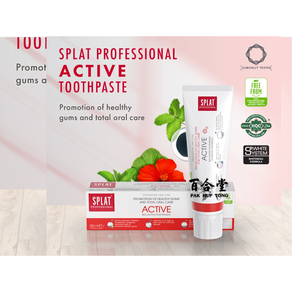SPLAT - ACTIVE BIO-ACTIVE TOOTHPASTE (100ML) ((EXP OCT 2024)) | Shopee Malaysia