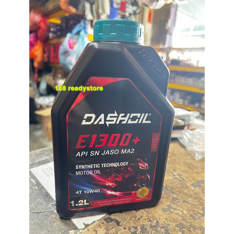 DashOil Ester+ E1300+ 4T 10w40 1.2L Semi Synthetic SN Motorcycle Engine ...
